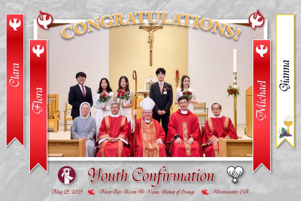 2025 Youth Confirmation - 한국 순교자 천주교회 Korean Martyrs Catholic Center